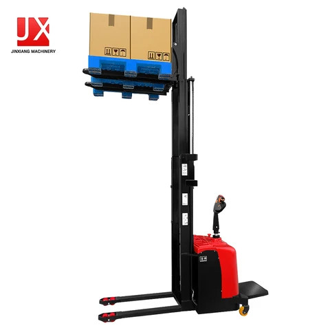 Buy Full Electric Pallet Portable Stacker Forklift Hand 1000kg Self ...