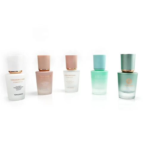 Buy Gradient Skincare Lotion Bottle Empty Foundation Liquid Bottle With Custom Pump For Facial ...