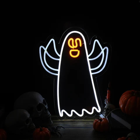 Buy Haunted Ghost-shaped Neon Lights To Enhance Your Halloween ...