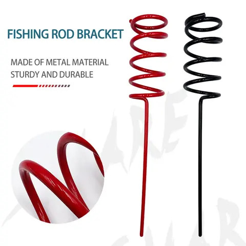 Buy Heavy Duty Spiral Fishing Rod Holder Pole Holders Insert Ground ...