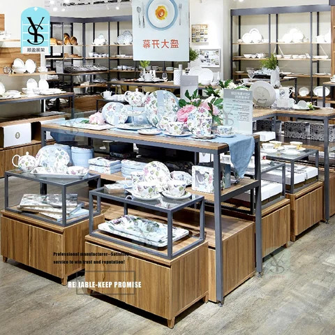 Buy Heavy Duty Supermarket Homeware Store Steel Wood Black Retail ...