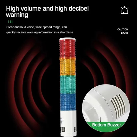 Buy Industrial Multi-layer Tower Warning Light With Buzzer Three-color ...