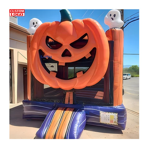 Buy Inflatable Pumpkin Trampoline Childrens Park Inflatable Hollow ...