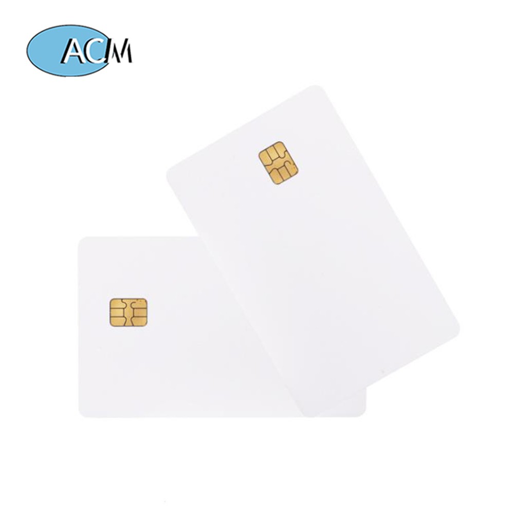 Buy Iso7816-3 Sim Contact Cards White Pvc Blank Smart Card Sle4442 Rfid ...