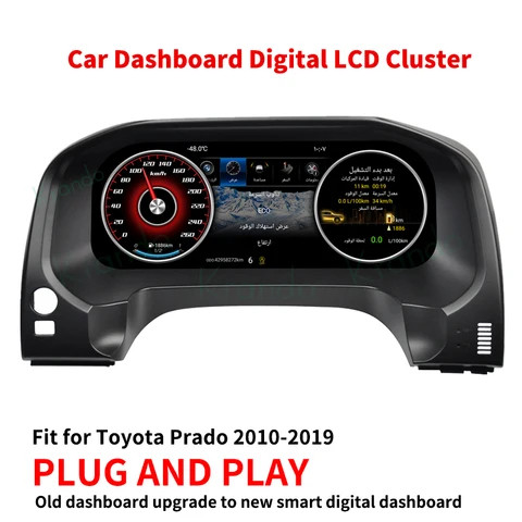 Buy Krando 12.3 Inch Car Multimedia Instrument Panel For Toyota Prado ...