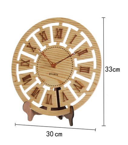 Buy Mdf Stand Clock Oem&odm Non Ticking Desk Clock For Bedroom from ...