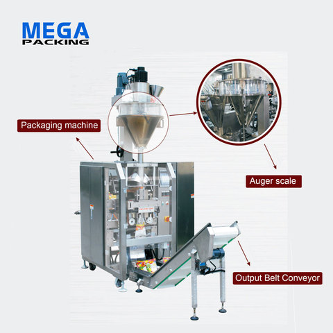 Buy Mega Fully Automatic 1kg Bag Turmeric Corn Flour Spices Powder Packing Machine from Kunshan ...