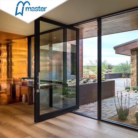 Buy Modern Office Main Entrance Heavy Duty Aluminum Pivot Door With ...