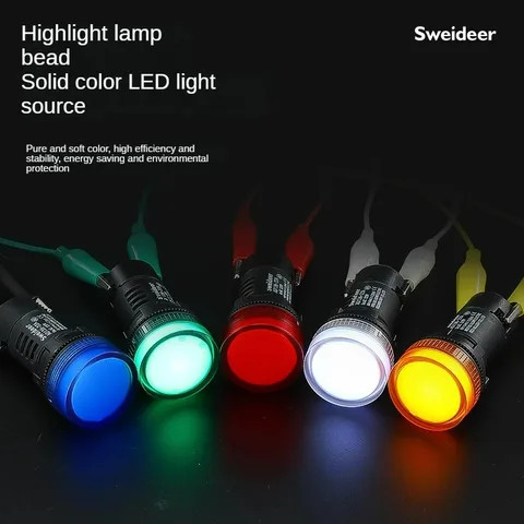 Buy New Promotion 22mm Panel Mount Led Power Electronic Indicator Lamp ...