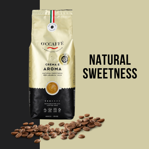 Buy Occaffe Italian Espresso Beans 100% Arabica Roasted Coffee Beans ...