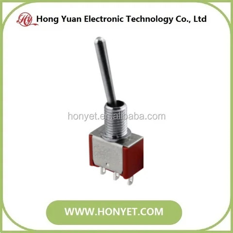 Buy On-off-on 3 Way Long Actuator Spring Return Miniature Toggle ...