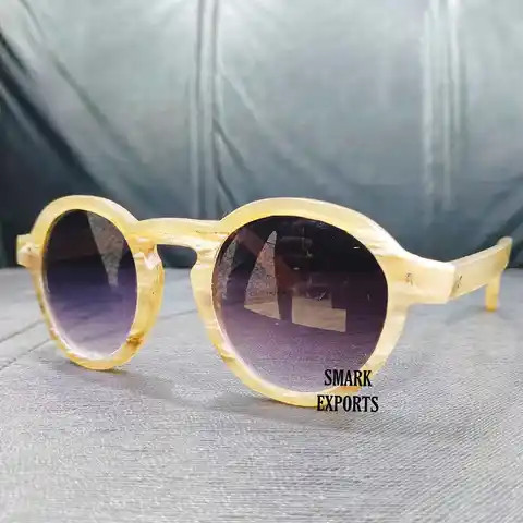 Buy Premium Brown Buffalo Horn Sunglasses Frames: Handcrafted ...
