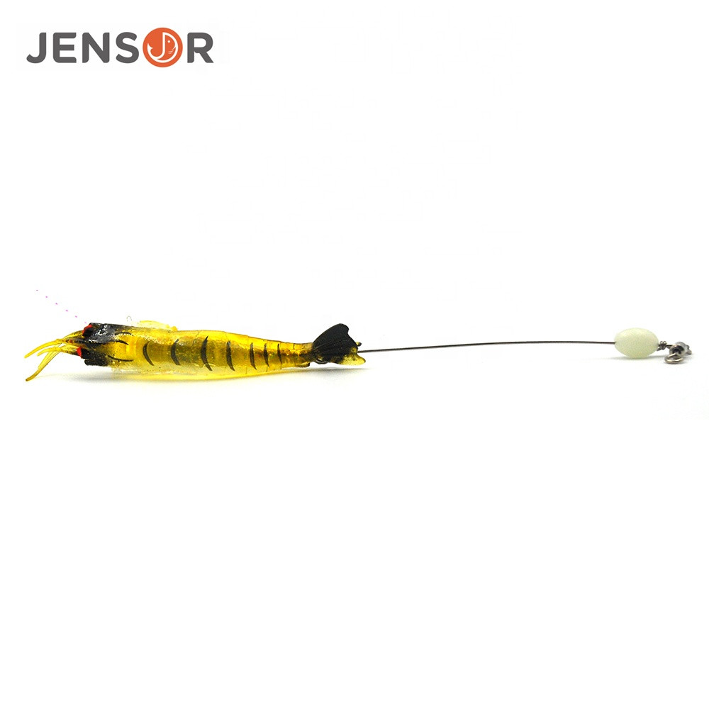 Buy Pvc Rubber Shrimp Silicone Mini Soft Shad Luminous Fishing Lure ...