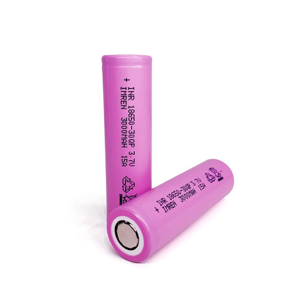 Buy Rechargeable Li-ion 18650 Battery Cell Imren 18650 3.7v Inr 30qp ...