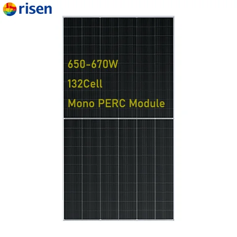 Buy Risen Bifacial Solar Panel 132 Half Cells Mono Pv Solar Panels 650w 660w 670w Photovoltaic ...
