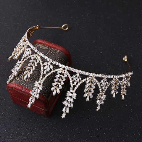 Buy Rs257 Gorgeous Tiara Crown Bridal Prom Wedding Crystal Rhinestone ...