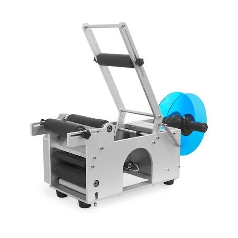 Buy Semi-automatic Round Bottle Labeling Machine Electric Rolling Round ...