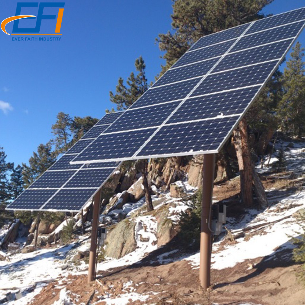 Buy Solar Axial Tracking Solar Pole Stand Single Pole Solar Ground ...