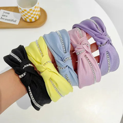 Buy Spring Fashion Headband Young Girls Popular Custom Rhinestone Hand ...