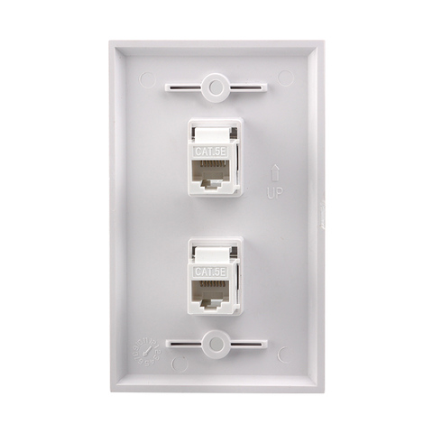 Buy Tnp Ethernet Network Rj45 Faceplate Faceplate Wall Plate - Dual (2 ...