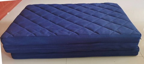Buy Tri-fold High Polymer Mattress With Quilted 3d Mesh Fabric Cover ...