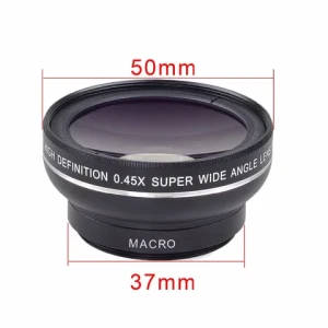 Buy Universal Clip On Cell Phone Camera Lenses 0.45x Super Wide Angle Macro Lens For Iphone ...