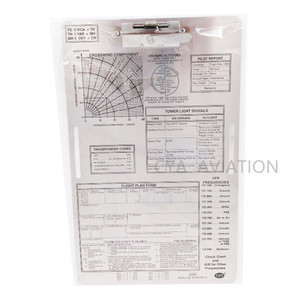 Buy Vfr Pilot Kneeboard A4 Brushed Aluminum Board Cya Clipboard With ...