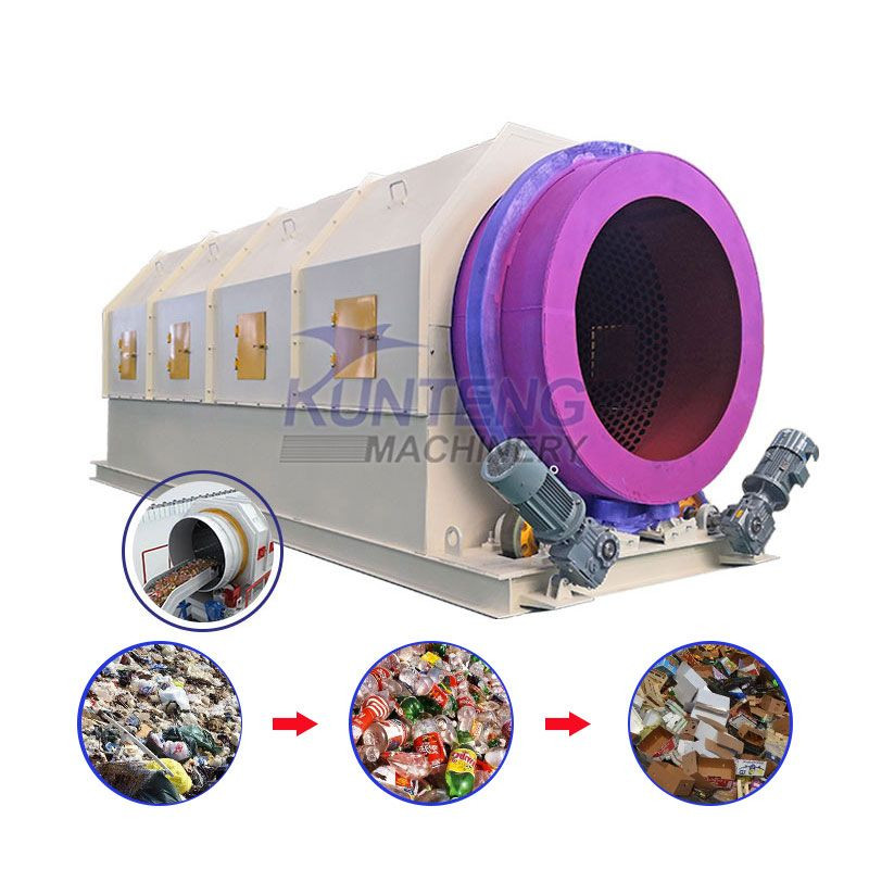 Buy Construction Waste Solid Waste Screening Machinery Garbage Drum ...