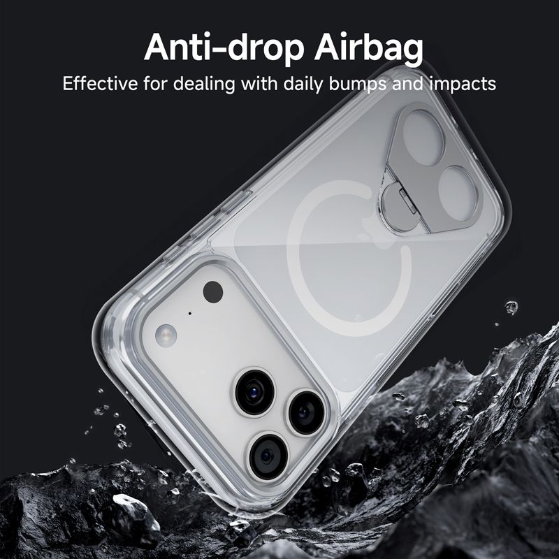 Buy 2025 New Design Transparent Phone Cover Stand Magnetic Anti-drop ...