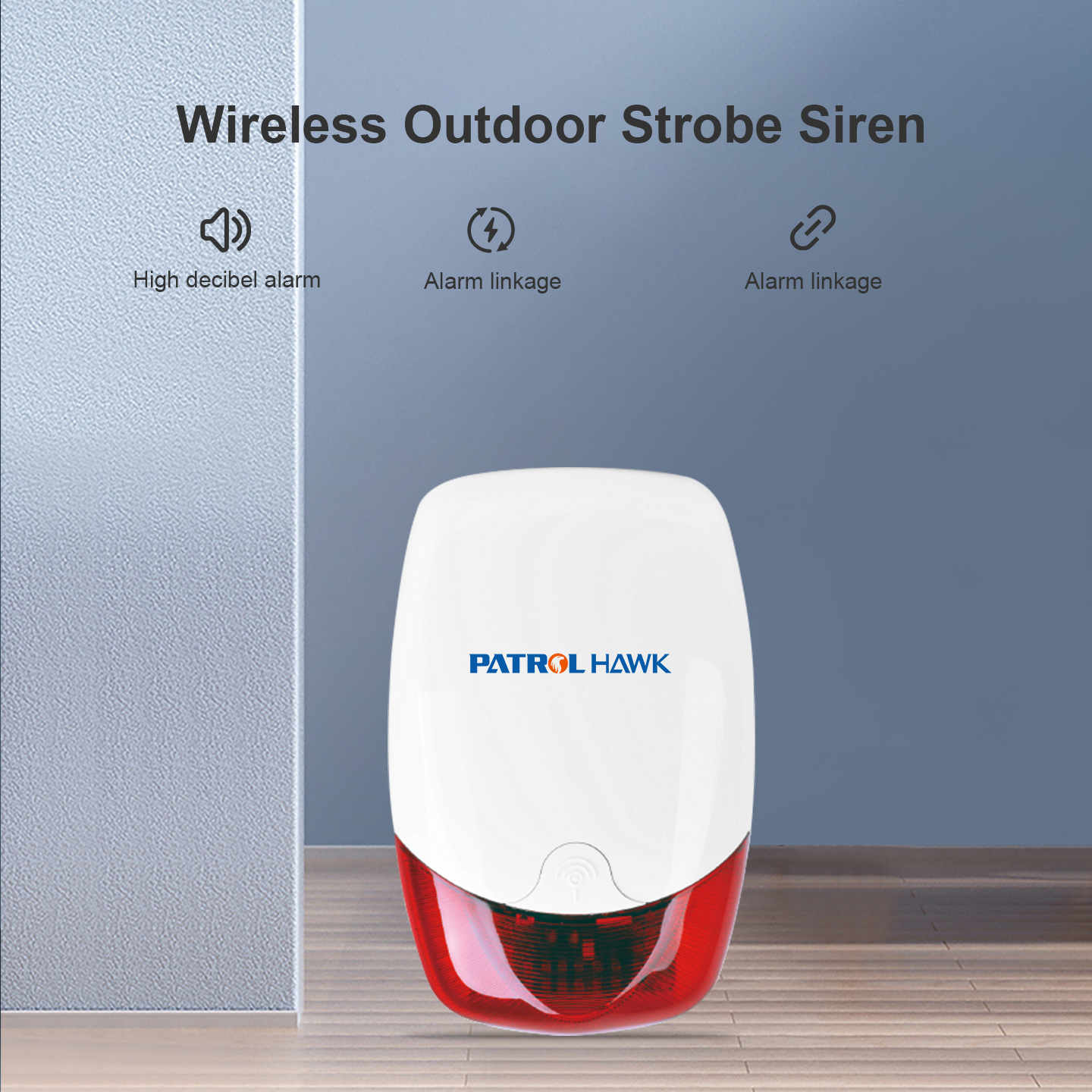 Buy Wireless Outdoor Strobe Siren from Shenzhen Patrol Hawk Technology ...