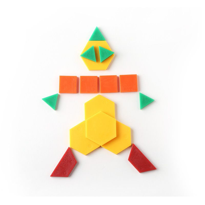 Buy Plastic Pattern Blocks - Set Of 250 Math Games For Kindergarten ...