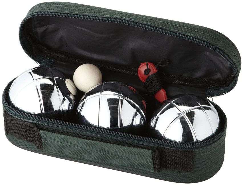 Buy Sell 73mm Size Boules Set 3 Balls Silver Color With Nylon Case from ...