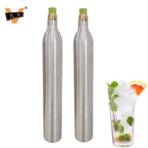 Buy 0.6l 360g 425g Soda Maker Gas Bottle Co2 Gas Tank Cylinder Aluminum Co2 Cartridge from ...