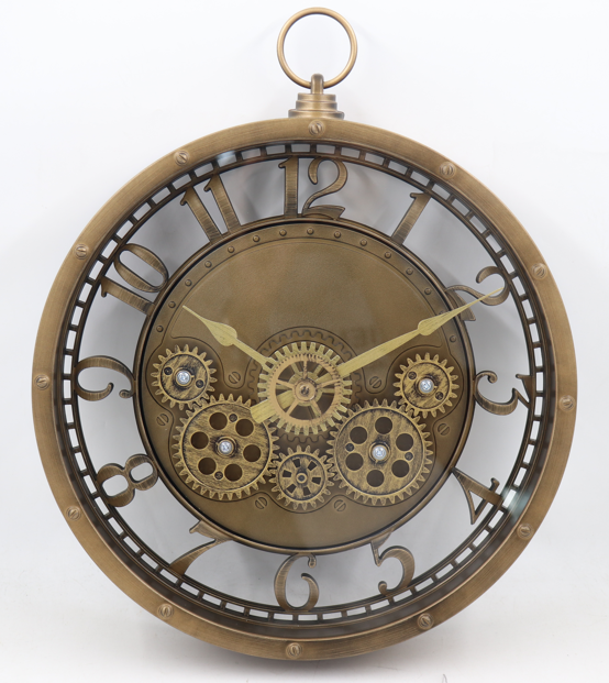 Buy Industrial Machinery Gear Wall Clock Decorative Wall Clock Battery ...