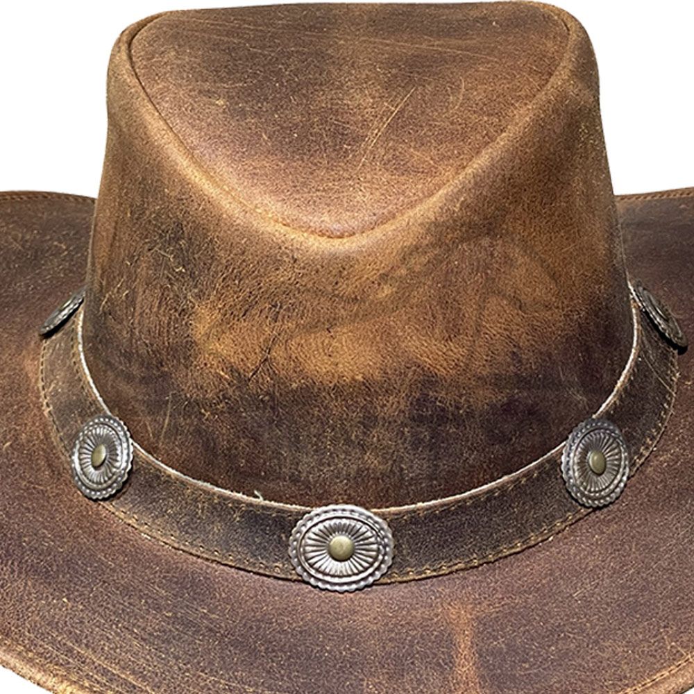 Buy Western Hats Cowboy Style With Brass Conchos Xl Size from Equistl ...