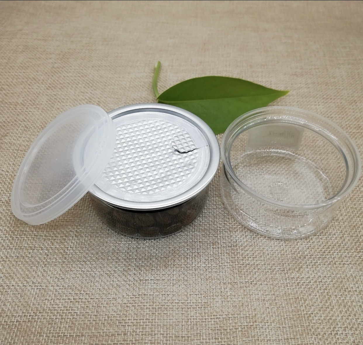 Buy 100ml Mini Empty Fish Tuna Tin Cans Pressin Tin Cans With Black ...