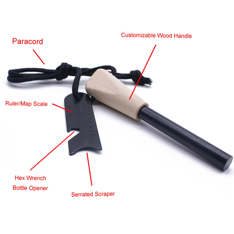 Buy 10mm Outdoor Lighter Flint,ferrocerium Flint Rod,bushcraft Fire ...