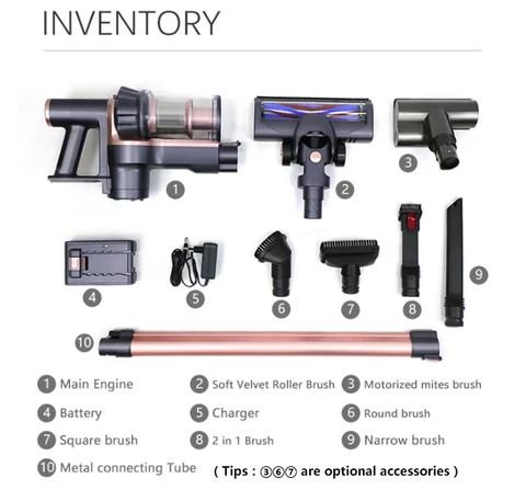 Buy 130w Motor Power Ash Portable Stick Wireless Handheld Vaccum ...