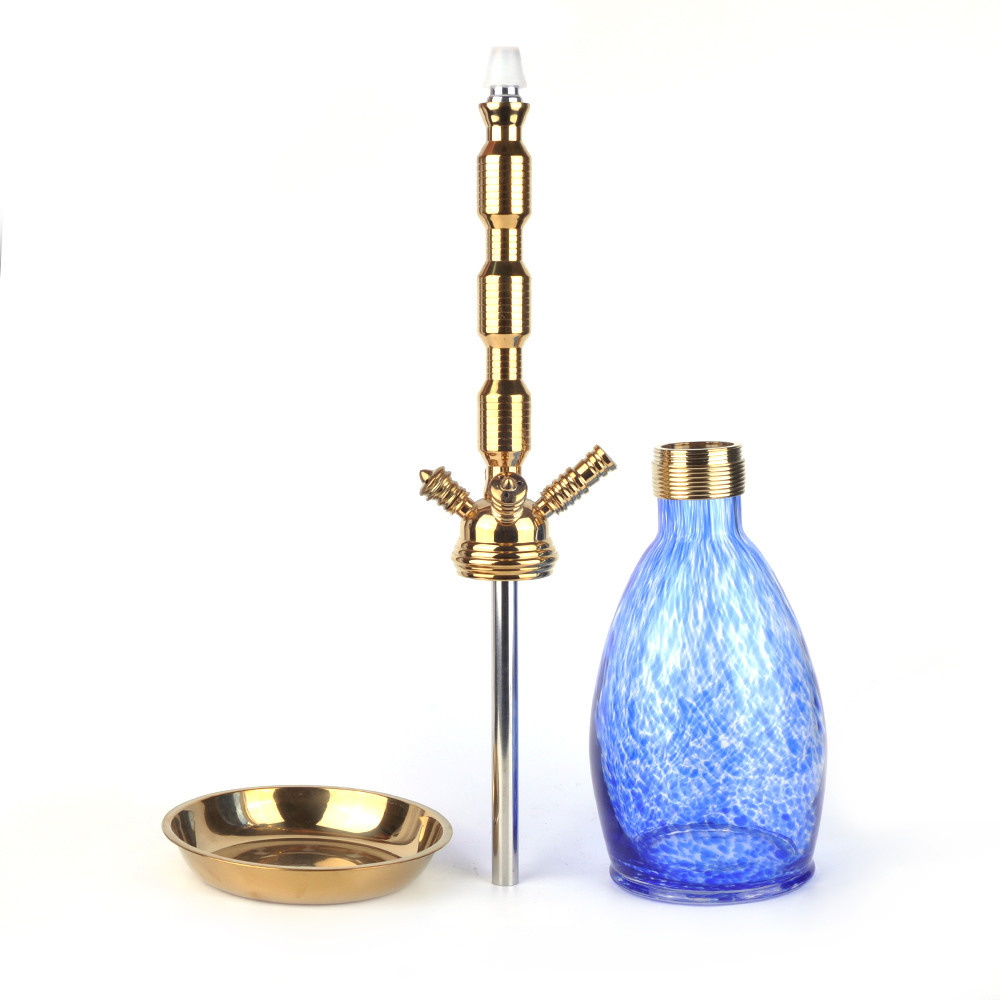 Buy 2021 New Design Luxury Modern Gold Colorful Glass Sheesha Alloy ...