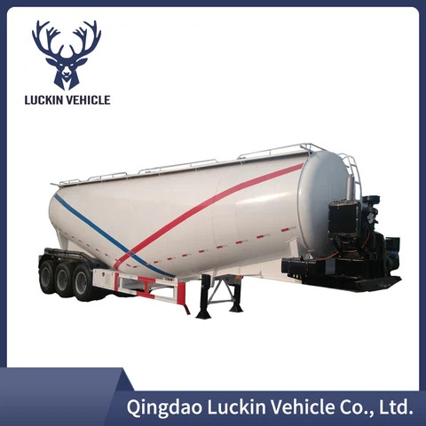 Buy 3 Axle 40cbm 40 Cubic Metre Bulk Cement Powder Carrier Cement ...