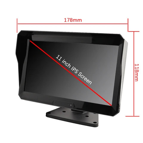 Buy 4 Ways Rear View Security 11 Inch Recorder Dvr Camera System Tft ...