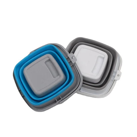 Buy 5-liter Lightweight Collapsible Water Bucket Rectangular Plastic ...