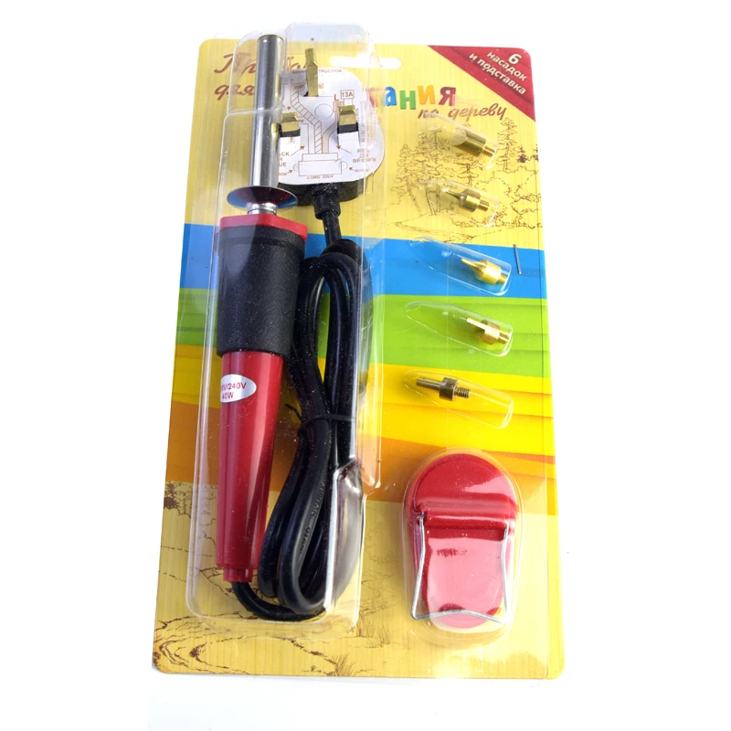 Buy 5 Tips Uk Plug New Wood Burning Tool Pen Kit Set- Tips, Pyrography ...
