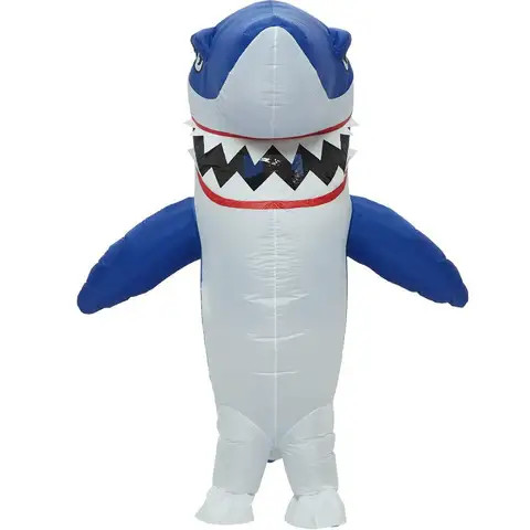 Buy Adult Inflatable Blue Shark Blow-up Halloween Carnival Party ...