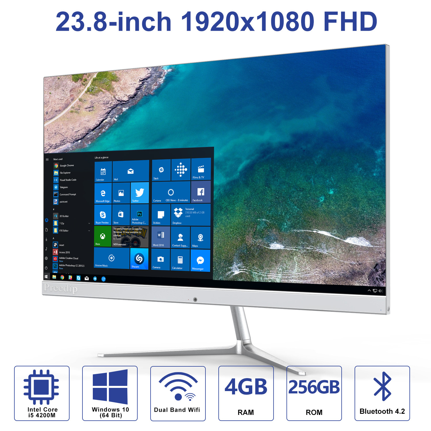 Buy All In One I5-4200m All In One Pc 23.8 Inch All In One Computer ...