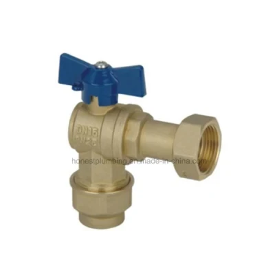 Buy Angle Type Lockable Brass Water Meter Ball Valve With Union from ...