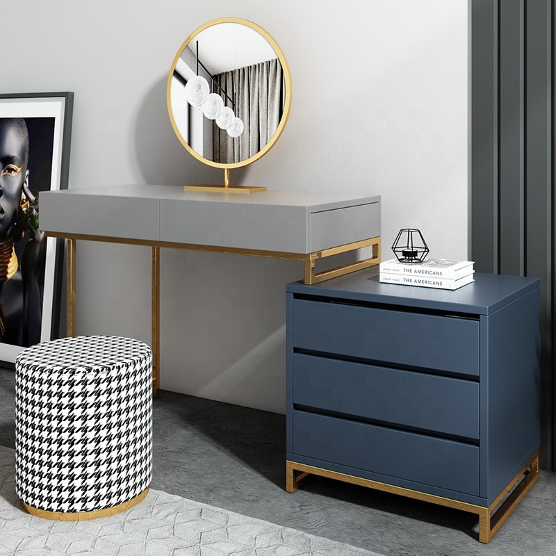 Buy Apartment Bed Room Furniture Modern Makeup Vanity Console Dresser ...