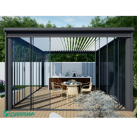 Buy Arches, Arbours, Pergolas Aluminium High Quality Outdoor Louvered ...