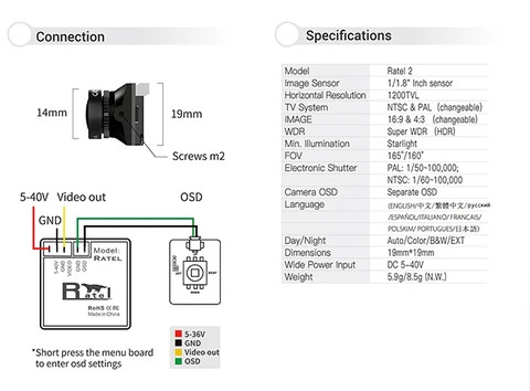 Buy Caddx Snail Flathead Brother Second Drone Parts Powerful Hdr Night ...