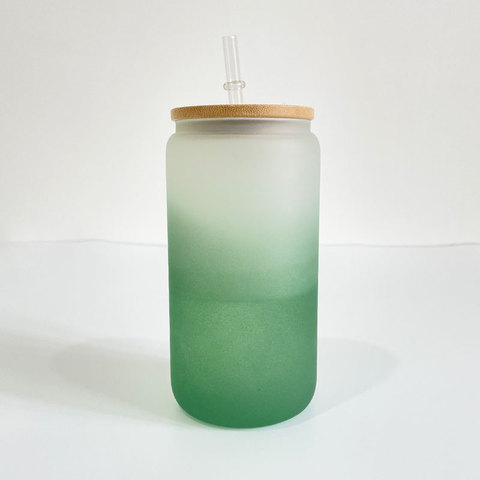 Buy Color Change Glass Cans 16oz Blank Sublimation Cold Color Changing ...